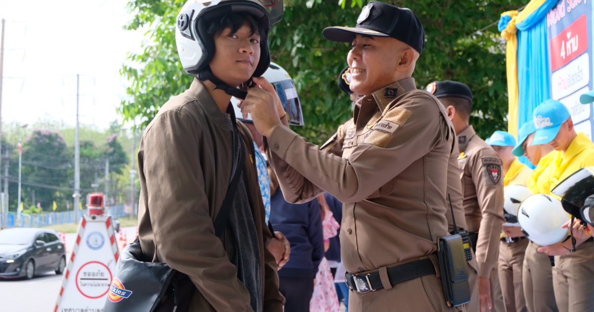 โครงการจิตอาสาจราจร รณรงค์การขับขี่ปลอดภัย สวมหมวกนิรภัย เพื่อลดอุบัติเหตุจราจรทางบก ในช่วง ...